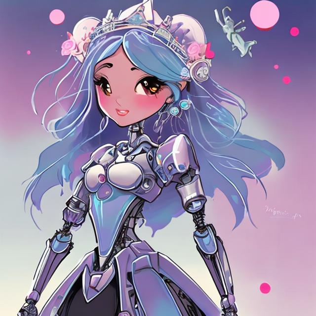 robot princess girl