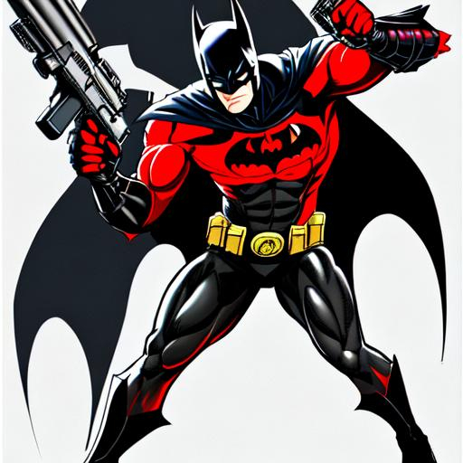 Draw batman beyond gun | OpenArt