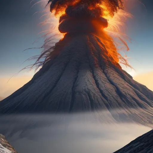 ben nevis, , scotland, violent mega explosion volcan...