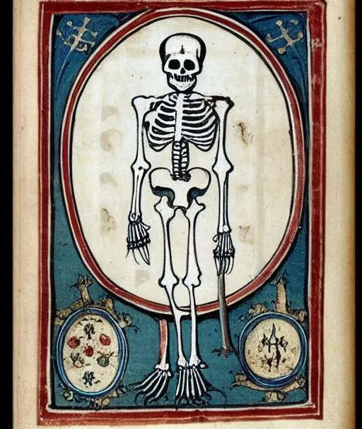 The skeleton, Van Gogh style, anatomy, accurate | OpenArt