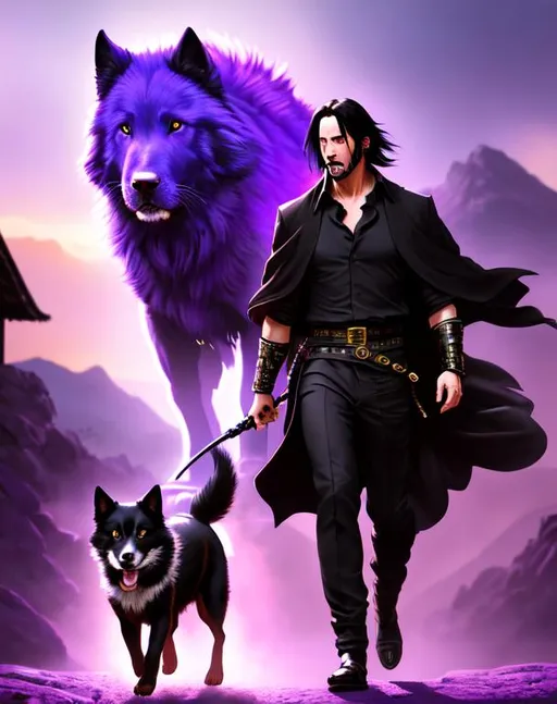 Keanu Reeves, 26 years old male, wild black hair, as... | OpenArt