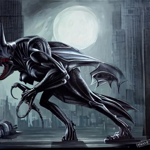 Hyper realistic Bipedal Batman, or Werebat, in fores... | OpenArt