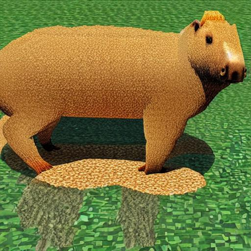 Capybara in Minecraft | OpenArt