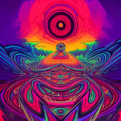 Hypnotic illustration of {object}, hypnotic psychede... | OpenArt