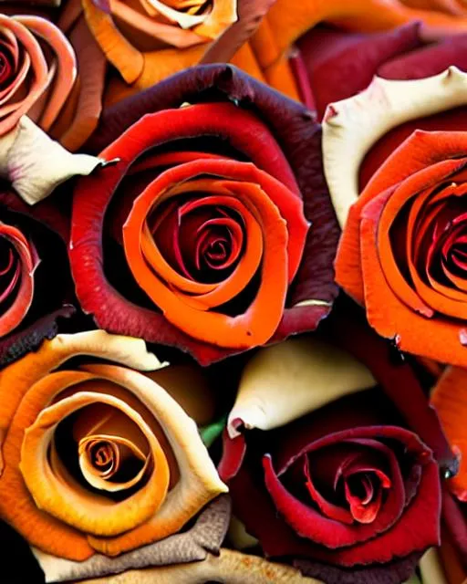 red rose bouquet with purple orchids | OpenArt