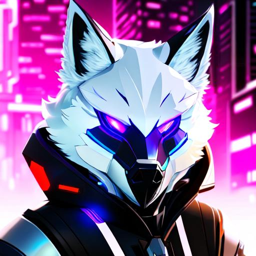 a protogen fursona, well drawn, masterfully drawn, 4...