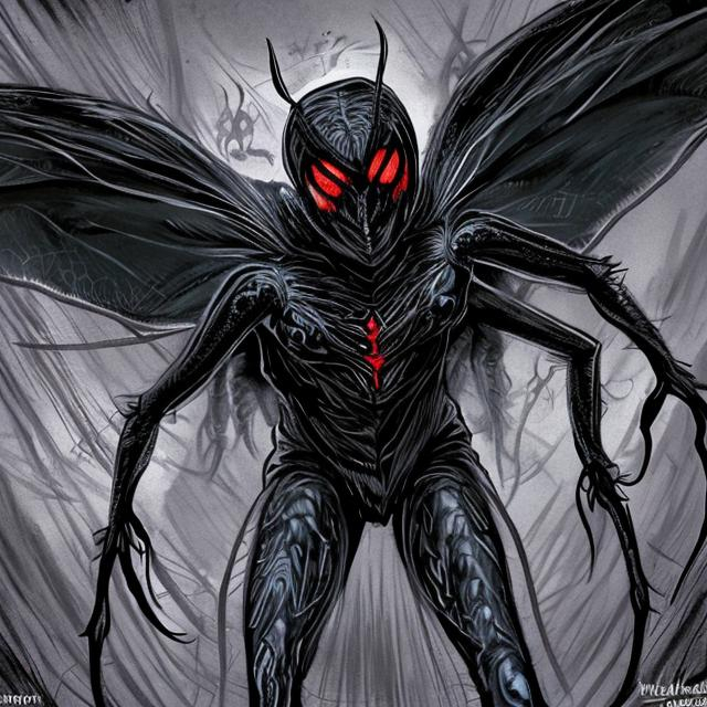 mothman style arachnid man | OpenArt