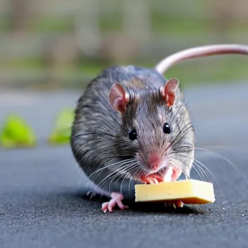 cute fluffy fat fancy rat eating a mealworm photo :) | OpenArt