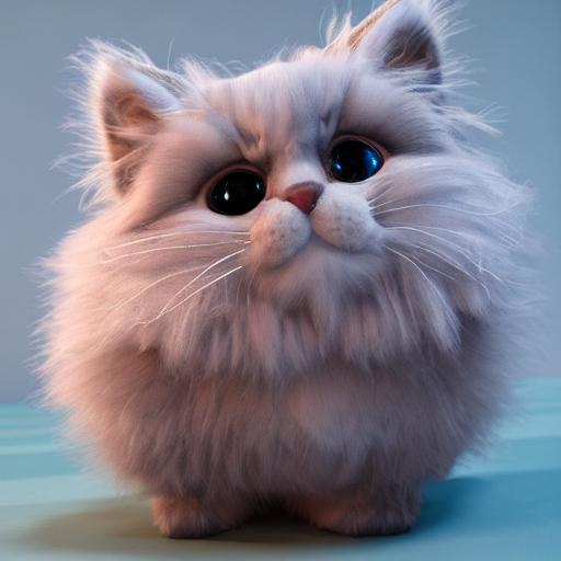 mr. fluffy the fluffiest fluff ball kitten on earth,... | OpenArt