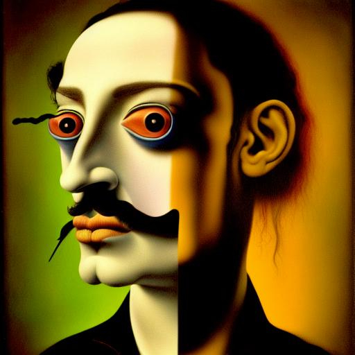 Salvador Dali, Mark Ryden style eyes, triadic color... | OpenArt