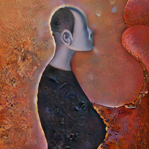 Humans with skin peeling back to reveal another dime...