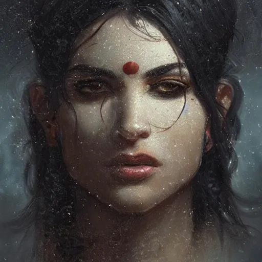 Portrait of {Rama} with {black} hair and with cute f... | OpenArt