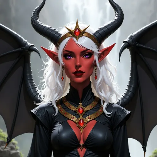 @p2CZMES7VK5y7B1QsEFp white hair, large crown, lots...