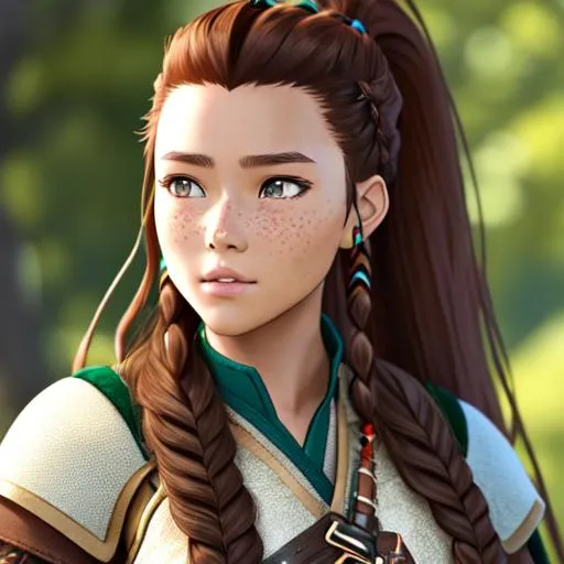 Aloy from Horizon Zero Dawn, the best way possible. | OpenArt