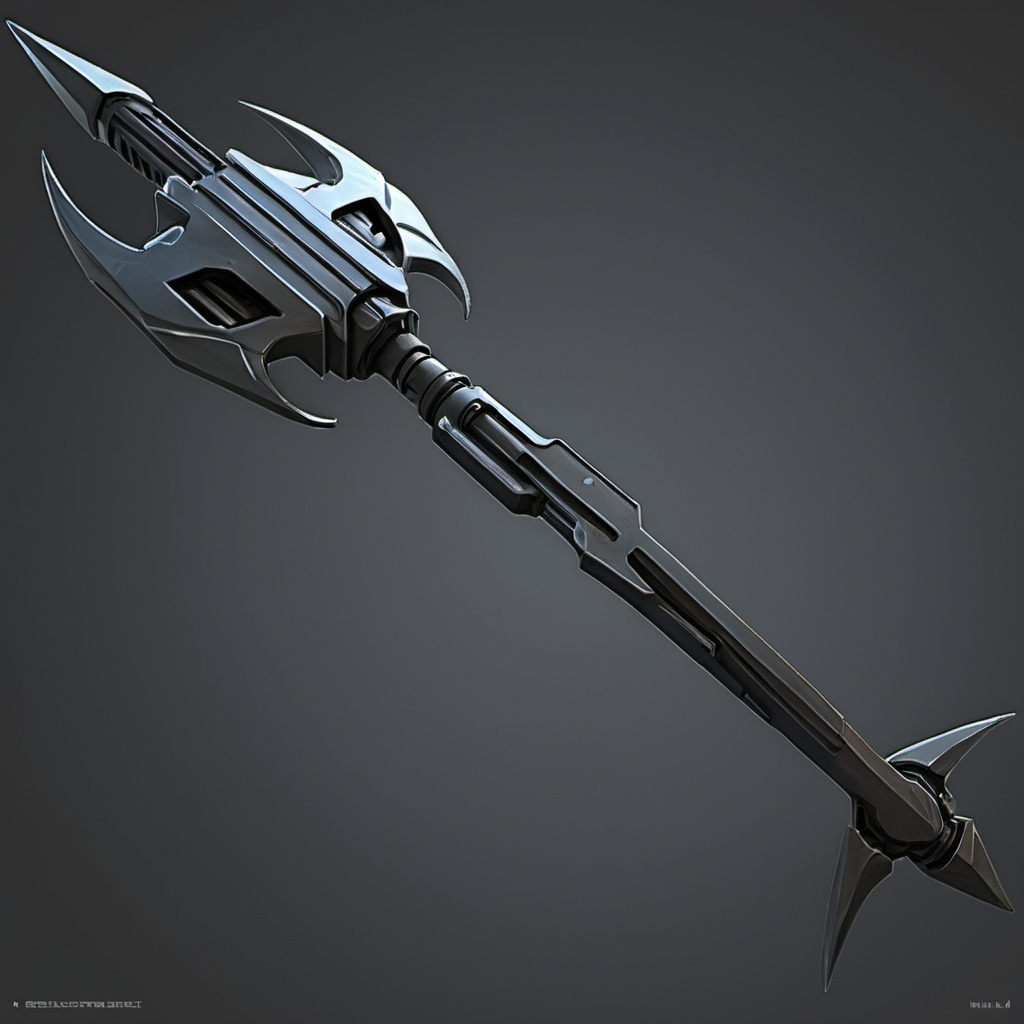 Sci-fi Gun halberd