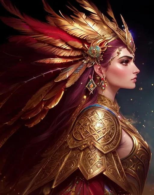 A beautiful harpia woman, wearing warrior Intricate... | OpenArt