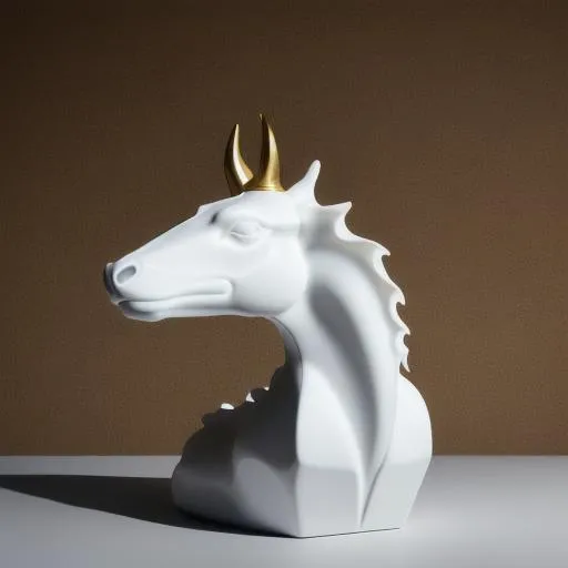 Smooth, white and featureless dragon mannequin with... | OpenArt