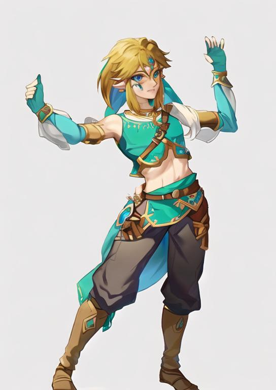 Link from Breath of the Wild, Gerudo outfit