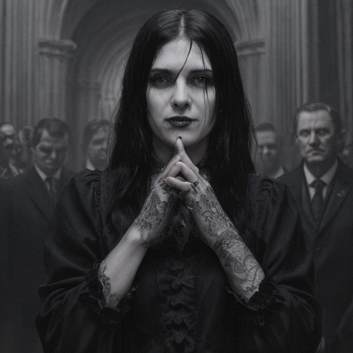 Scary. Gothic. Chilling. Creepy. Lots of random hand...