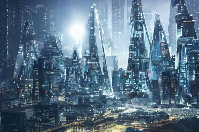 future, globalism, 2100 year, AI, city, society. | OpenArt