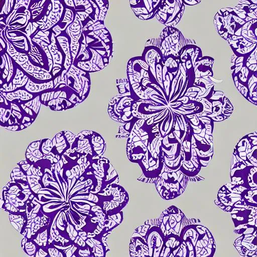 detailed photorealistic flowers complex pattern witn... | OpenArt