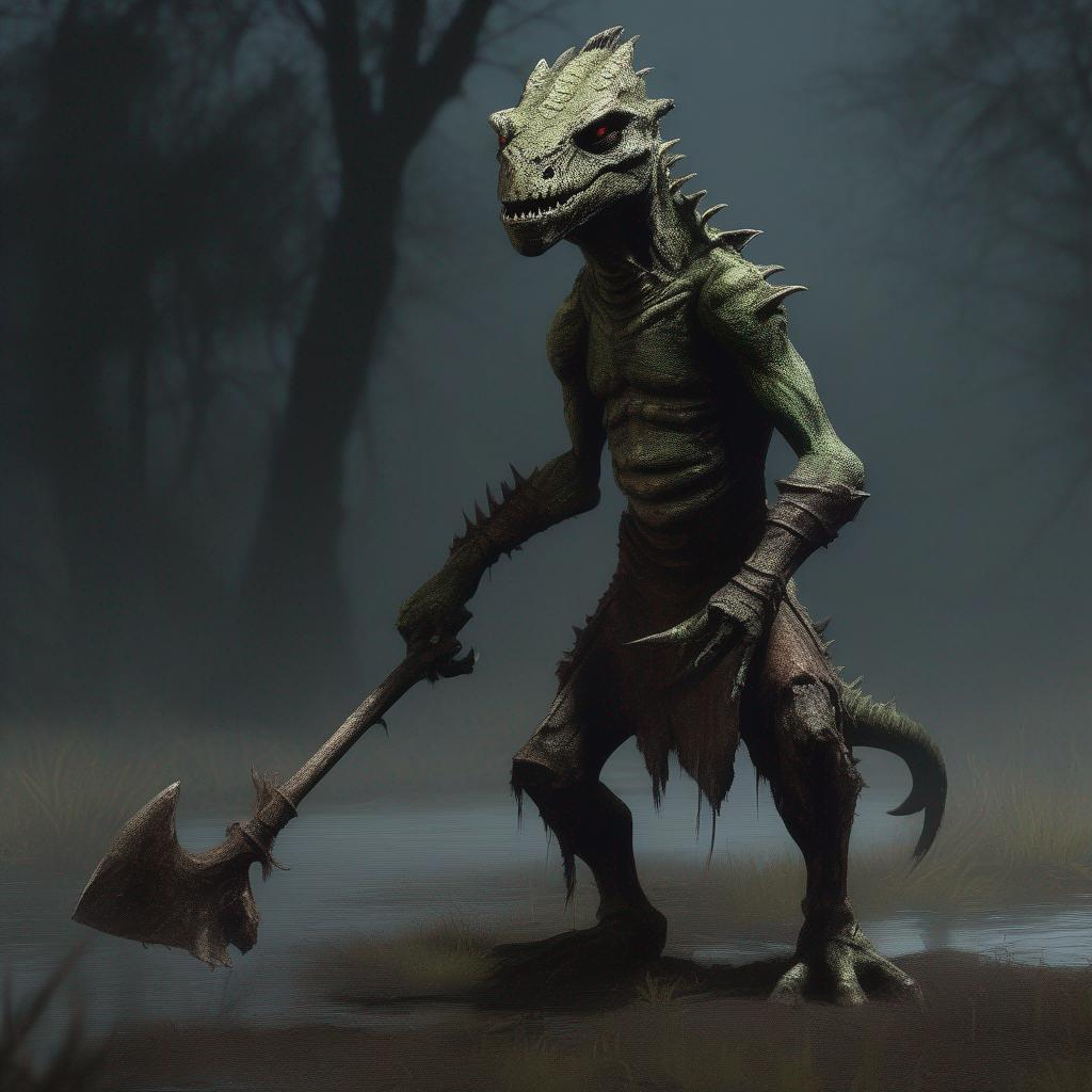 Bog Blight, undead Argonian whose grave stakes have...