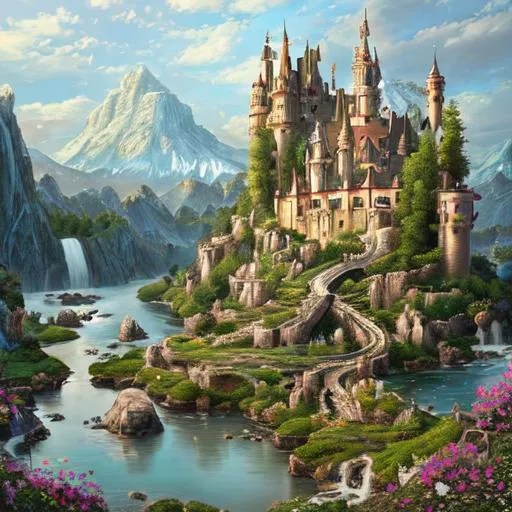 A princess, highly detailed, very detailed landscape...