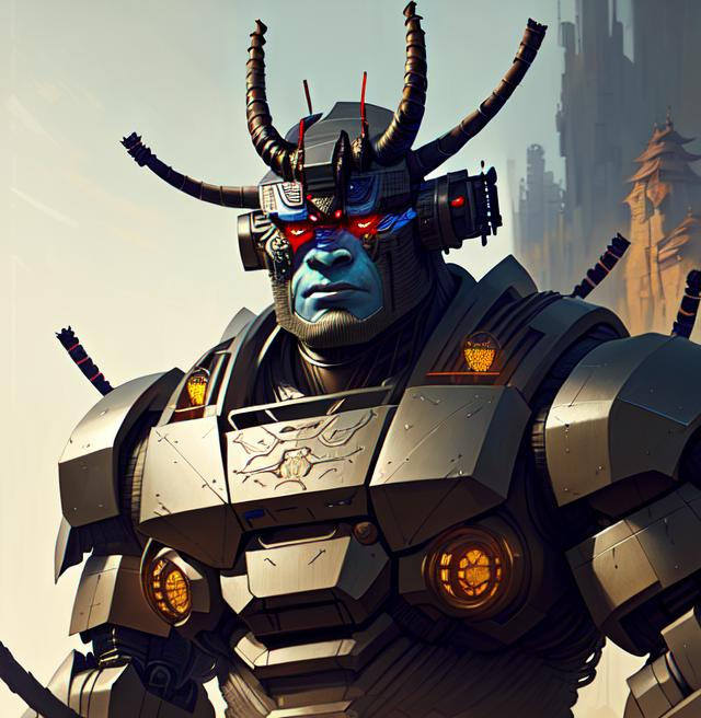 Portrait of [ogre ronin robot} male, perfect composi... | OpenArt