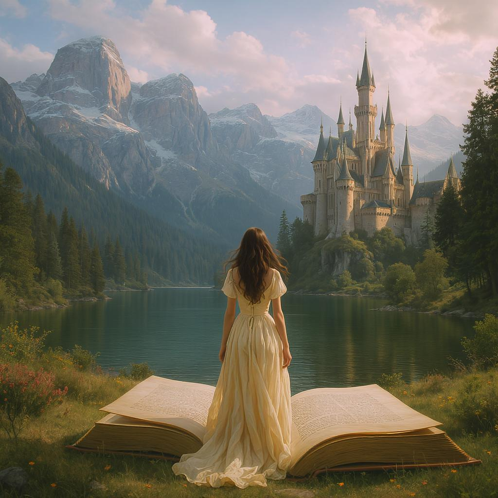 In a stunning fusion of fantasy and reality, a woman...