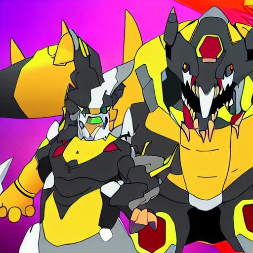 Wargreymon the Digimon with a chicken head