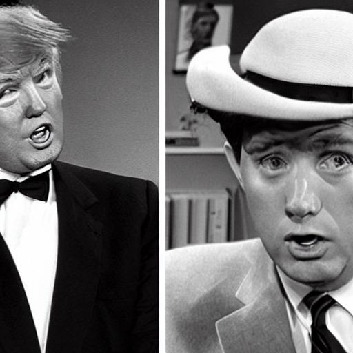 Donald Trump 1960's sitcom black and white
