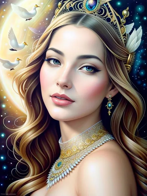 Create a breathtaking and lifelike painting inspired...