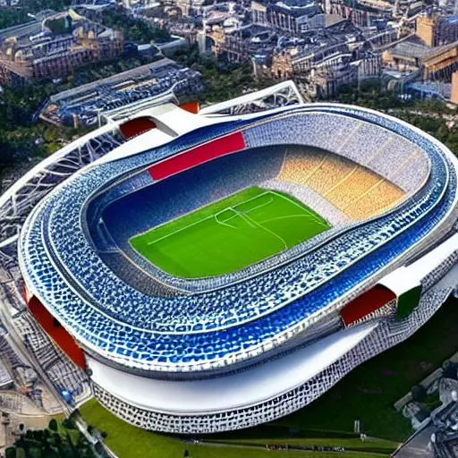 Stadium for Esteghlal Tehran football team with crow... | OpenArt