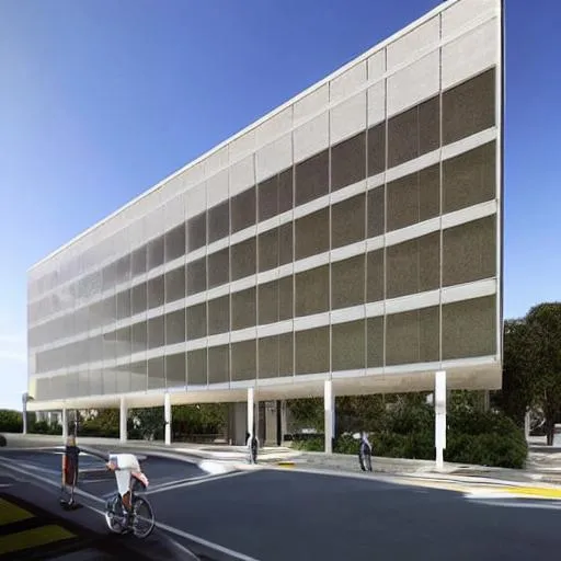 Design a government office building that seamlessly... | OpenArt