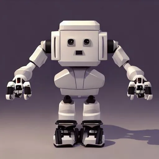 kawaii low poly robot bird character, 3d isometric r... | OpenArt