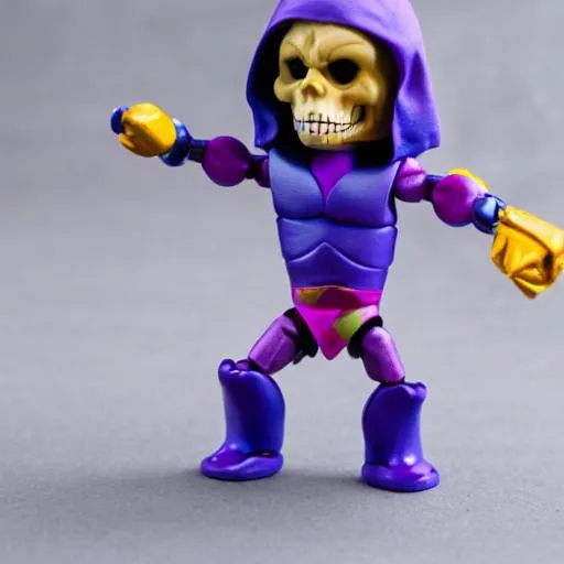 skeletor action figure toy, empty background, as a c... | OpenArt