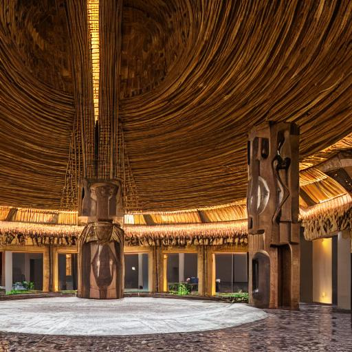 Wonder of the World inspired Congolese architecture... | OpenArt