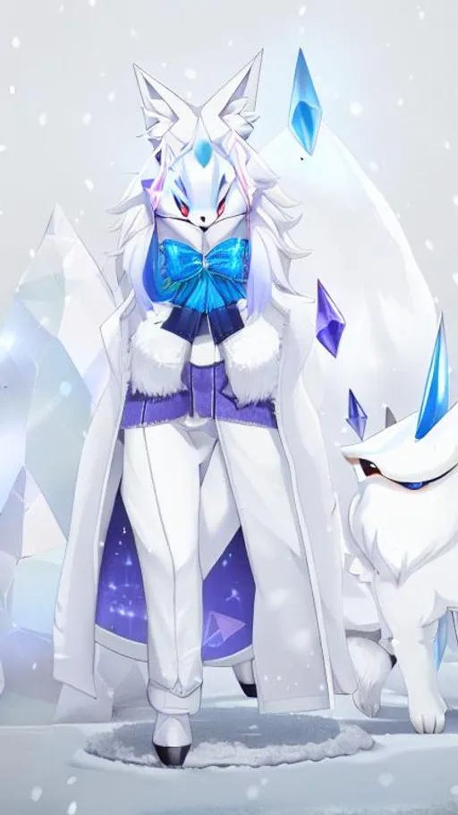 Crystal the snow fox animatronic | OpenArt