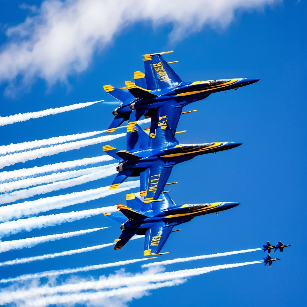 USA Blue Angel in formation