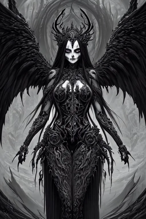 Dark art, Female Hel the Nordic Goddess of death,...