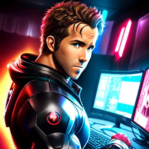 Ryan Reynolds as a anime character,((masterpiece)),... | OpenArt