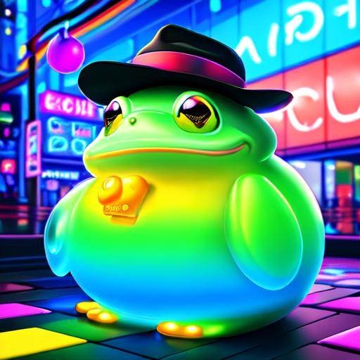 professional digital art ((( rainbow fat frog))) (((... | OpenArt