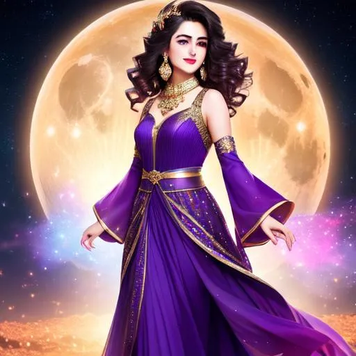 full body portrait of {{ hania amir }} wearing a neb... | OpenArt