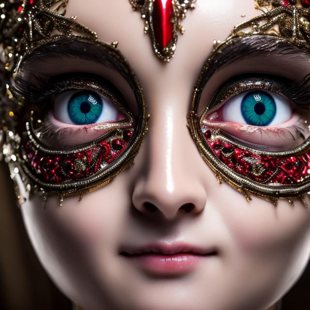 hyperrealistic image, detailed beautiful red eye, wh... | OpenArt