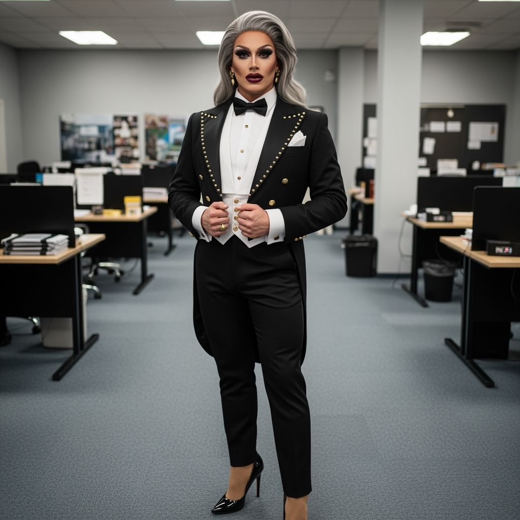 A gorgeous muscular 35-year-old Welsh-American drag...