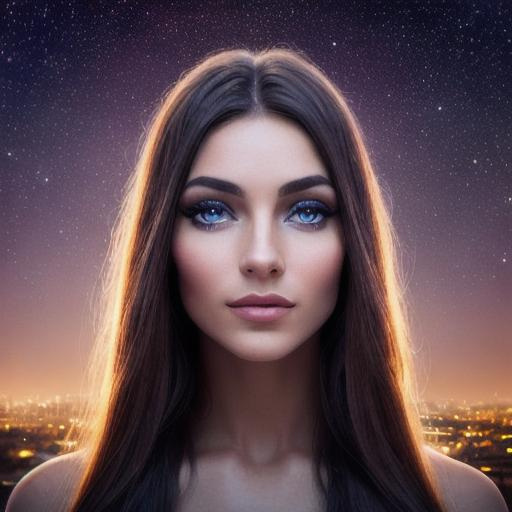 3/4 view face of an Alien woman beautiful, almond sh... | OpenArt