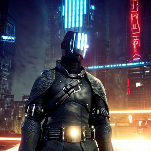cyberpunk knight