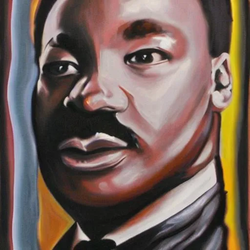 Martin Luther King Jr with gold teeth | OpenArt