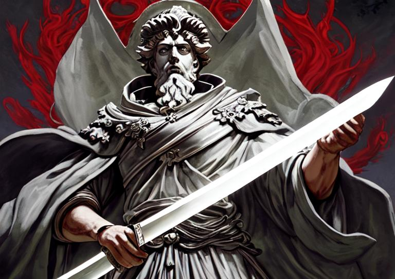 Marcus Aurelius the stoic emperor in the middle of a... | OpenArt