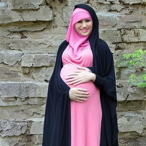 Pregnant lady hijab